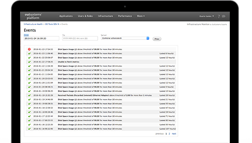 Infrastructure Monitor - Overview (O11) | OutSystems