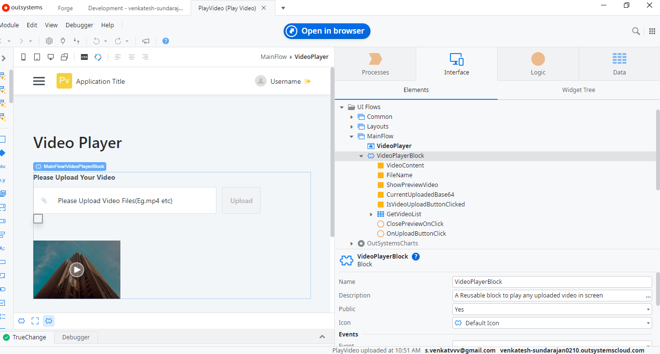Video Player - Overview (O11) | OutSystems