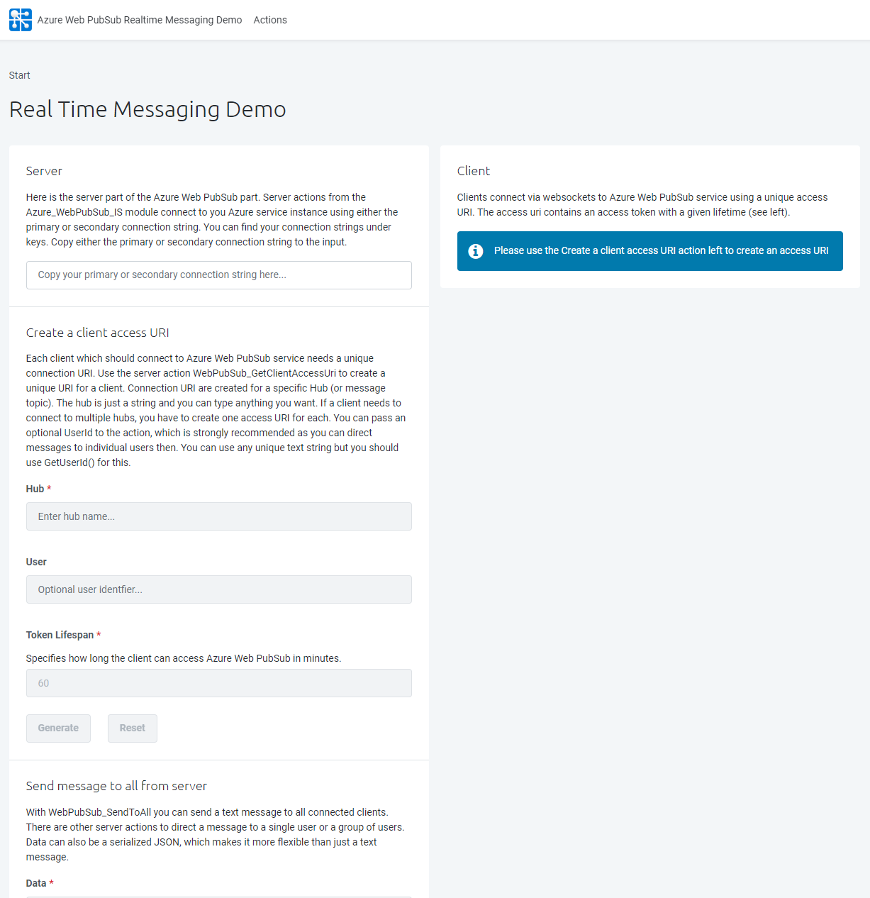 Azure Web PubSub - Overview (O11) | OutSystems