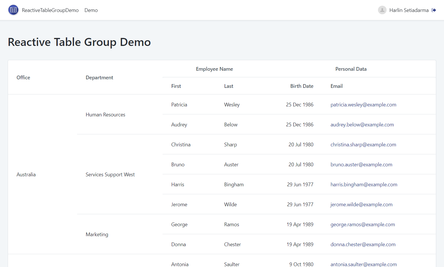 Reactive Table Group - Overview (O11) | OutSystems
