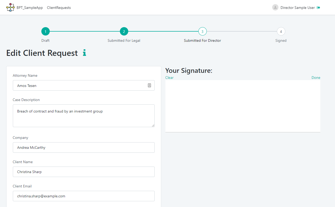 BPT Approval Flow - Sample Reactive Web App - Overview (O11) | OutSystems