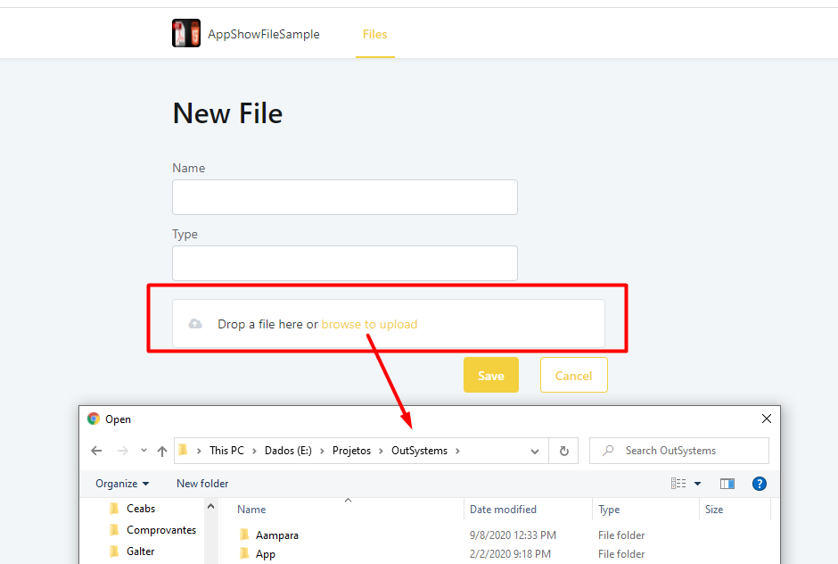 Show File Modal Sample - Overview (O11) | OutSystems