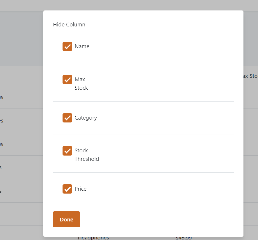 Show/Hide Column Table - Overview (O11) | OutSystems