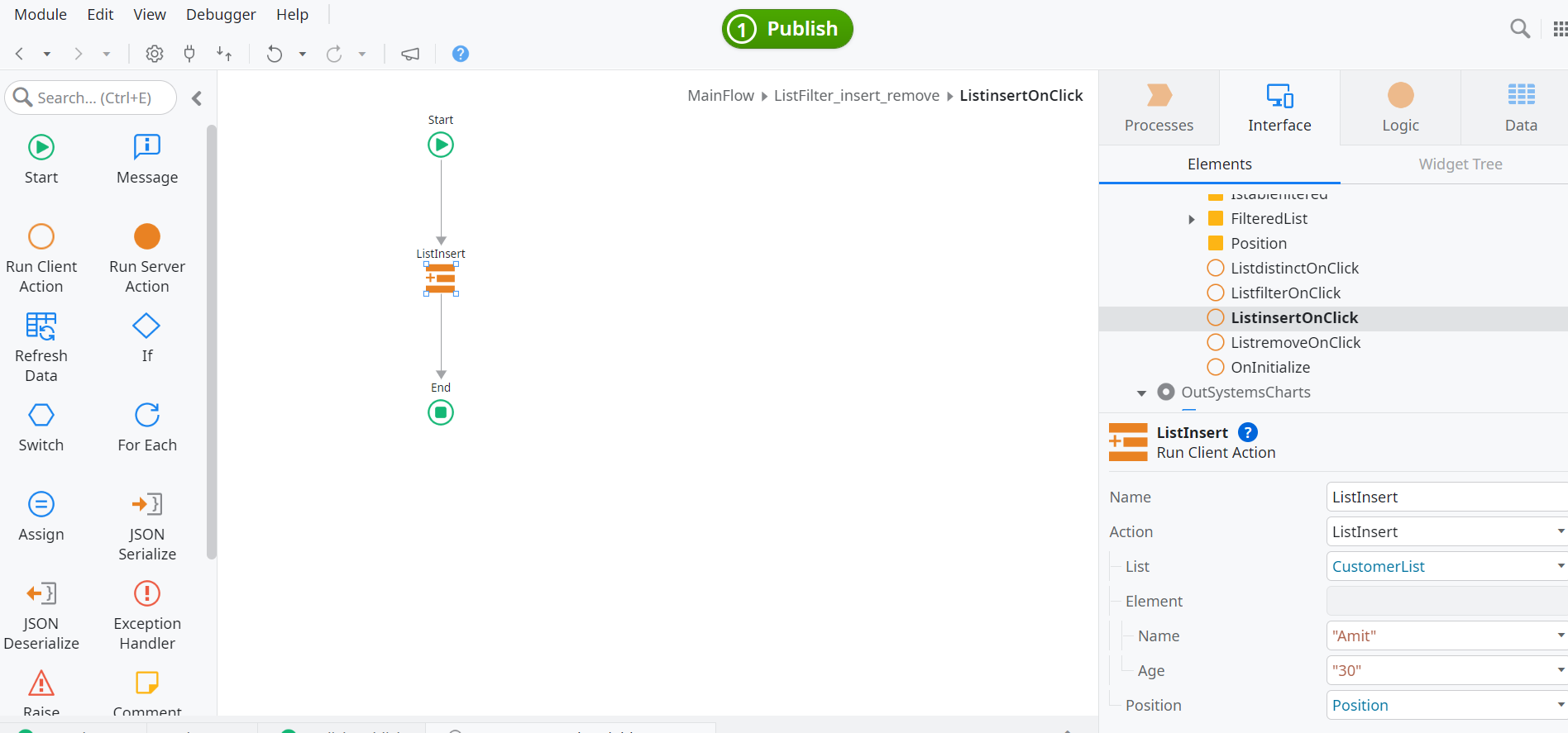 List_Actions_component - Overview (O11) | OutSystems