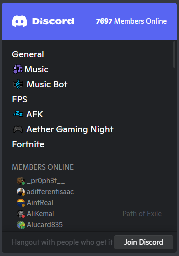 Discord Server Widget - Overview (O11) | OutSystems