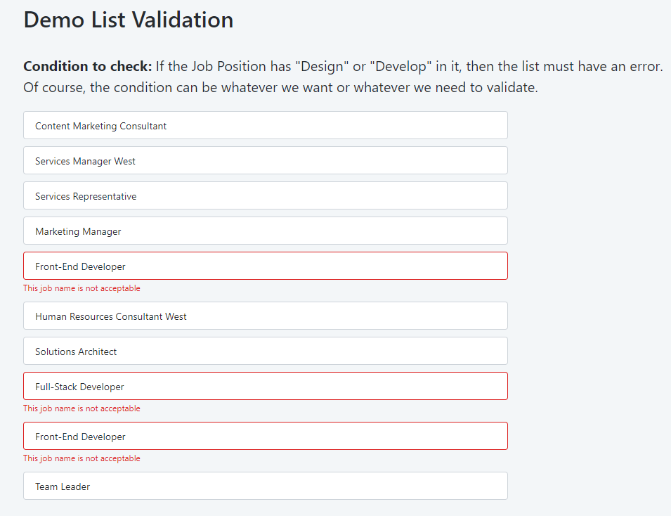 ListValidation - Overview (O11) | OutSystems