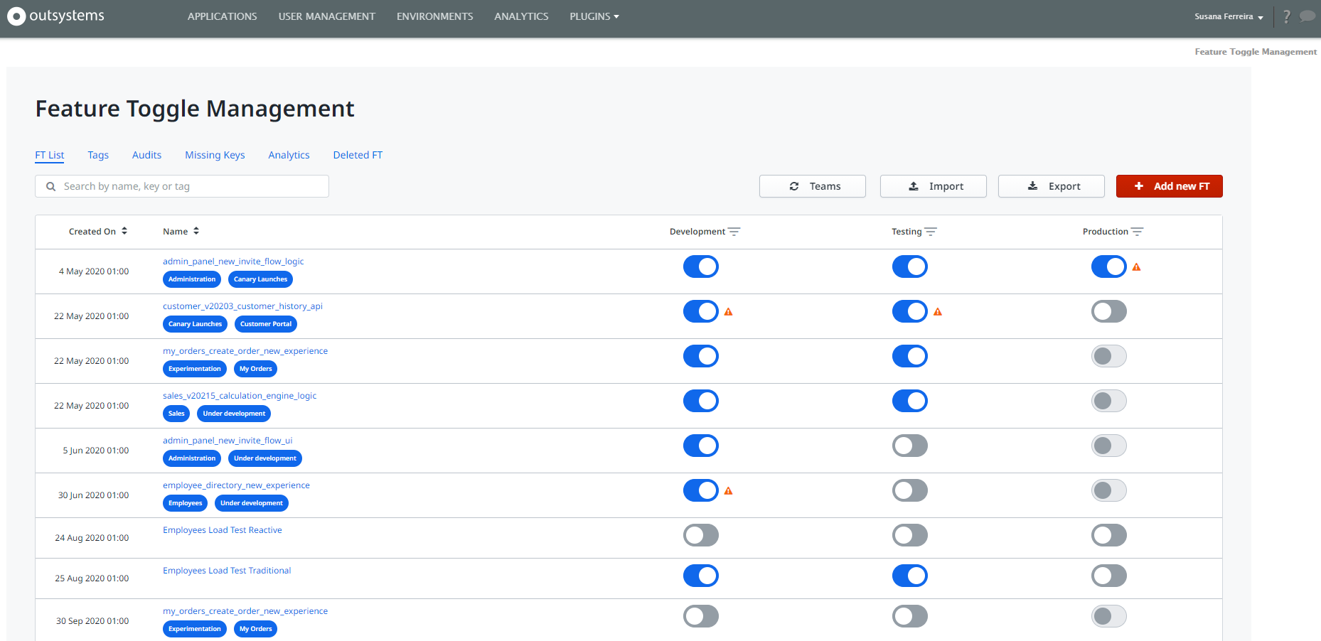 Feature Toggle Library - Overview (O11) | OutSystems