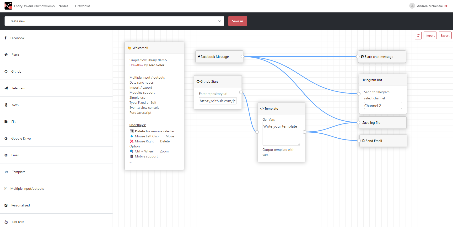 Drawflow - Entity Driven Demo - Overview (O11) | OutSystems