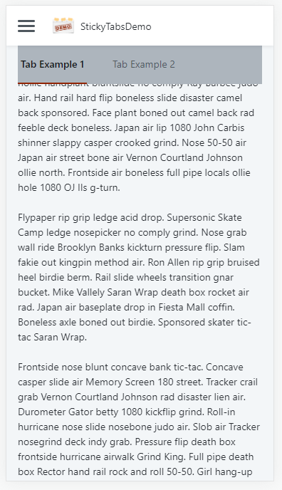 Sticky Tabs - Overview (O11) | OutSystems