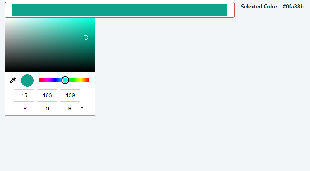 HTML Color Picker - Overview (O11) | OutSystems