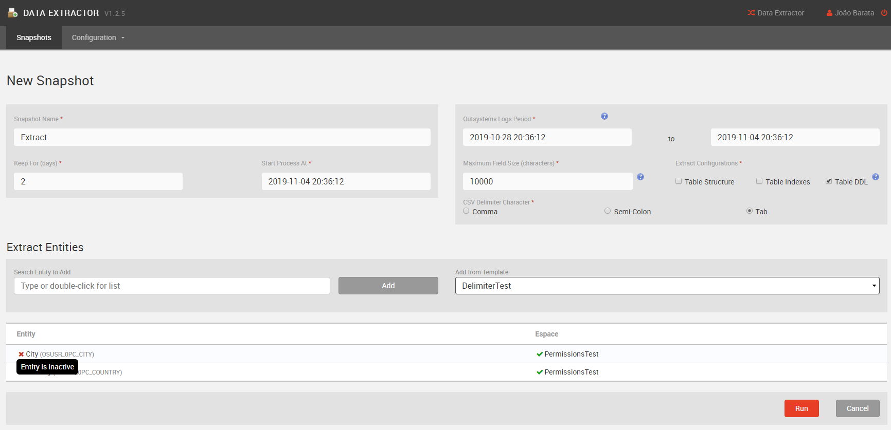 Data Extractor - Overview (O11) | OutSystems