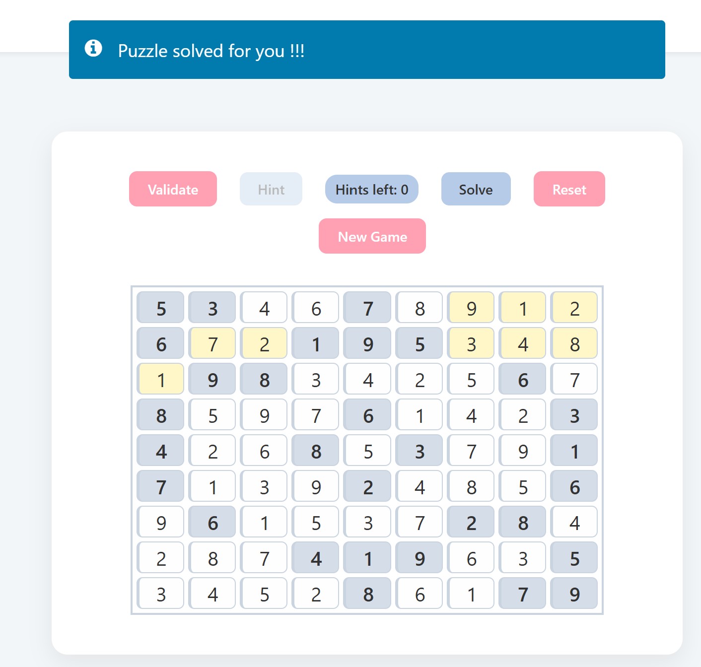 Sudoku Game - Overview (O11) | OutSystems