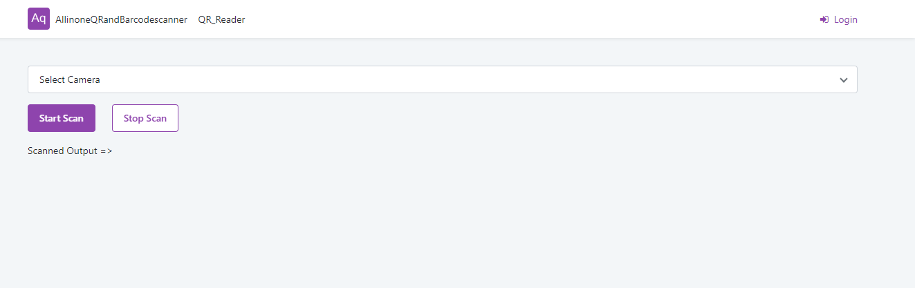 All in one QR and Barcode scanner using web browser - Overview (O11 ...