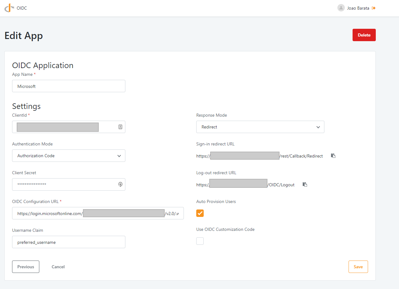 OIDC Client - Overview (O11) | OutSystems