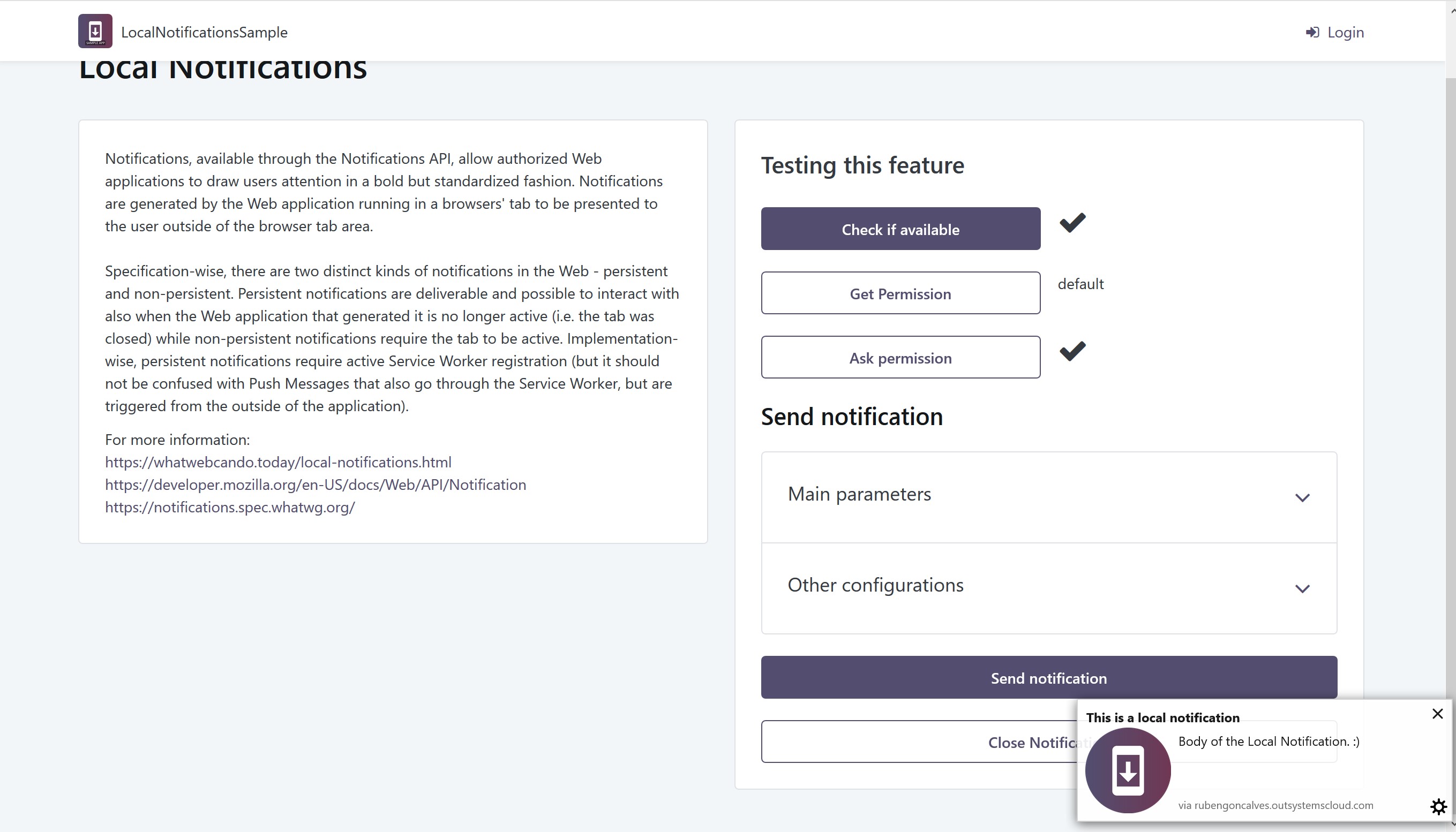 PWA Local Notifications - Overview (O11) | OutSystems