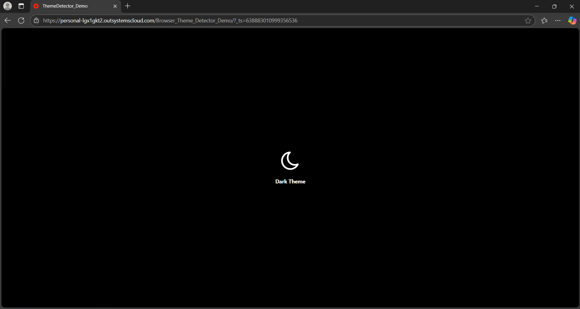 Browser Theme Detector - Overview (O11) | OutSystems