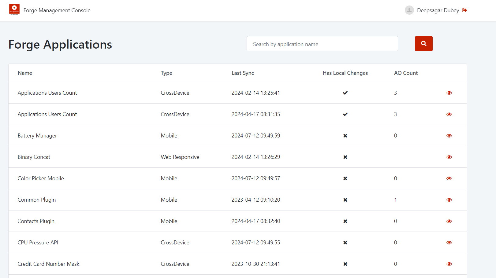 Forge Management Console - Overview (O11) | OutSystems