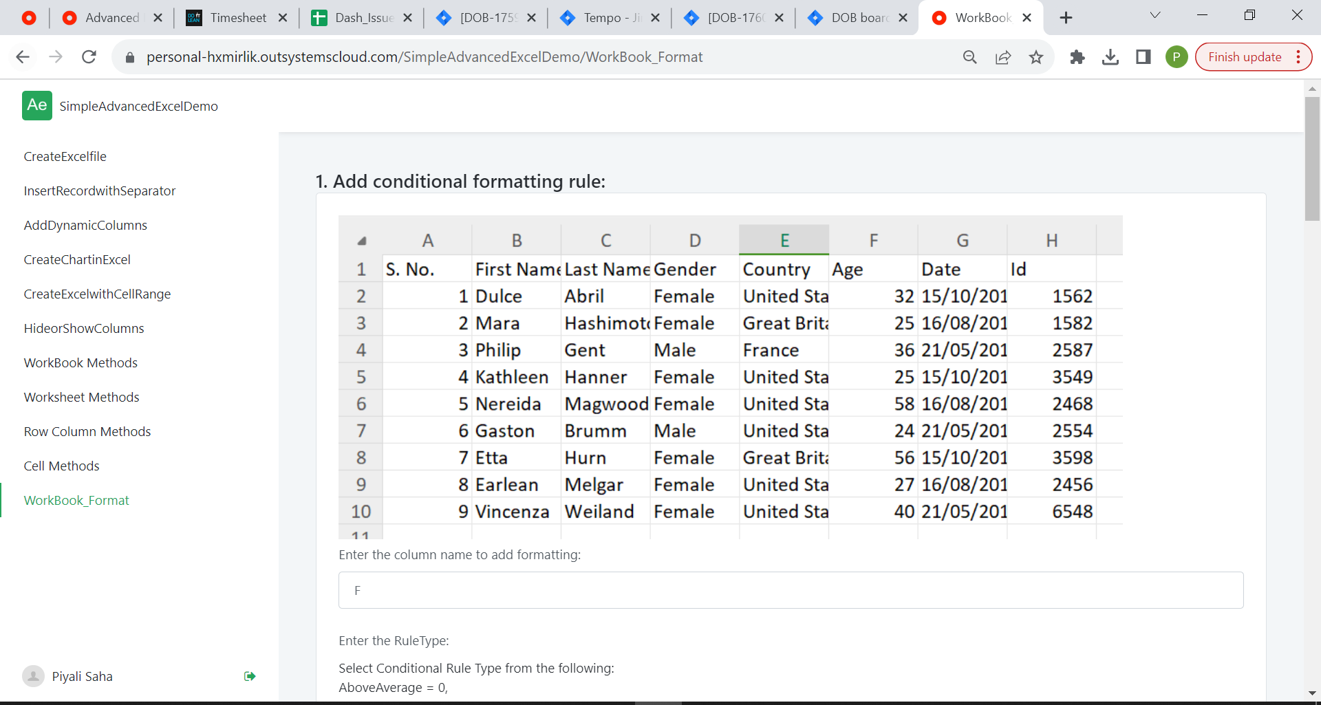 Advanced Excel Demo - Overview (O11) | OutSystems