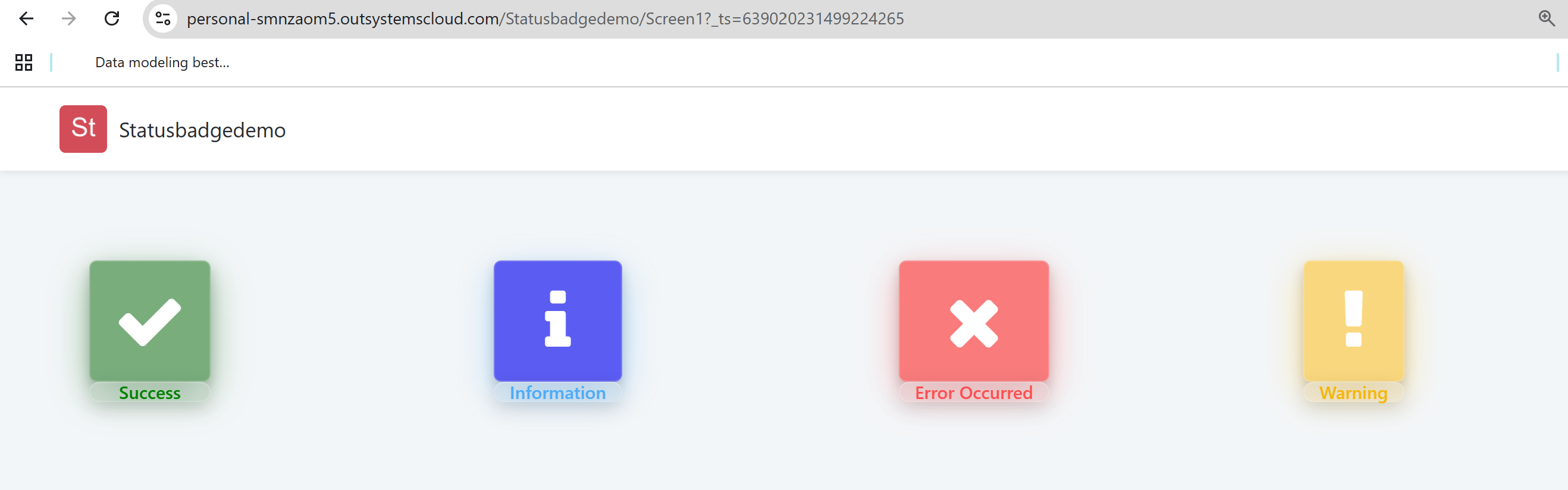 Status Badge - Overview (O11) | OutSystems