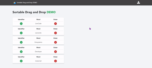 Sortable Drag and Drop - Overview (O11) | OutSystems