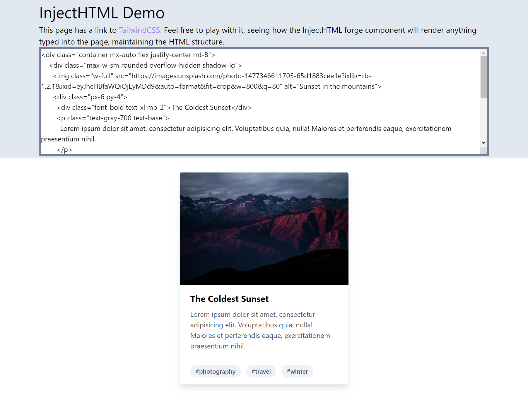 InjectHTML - Overview (O11) | OutSystems
