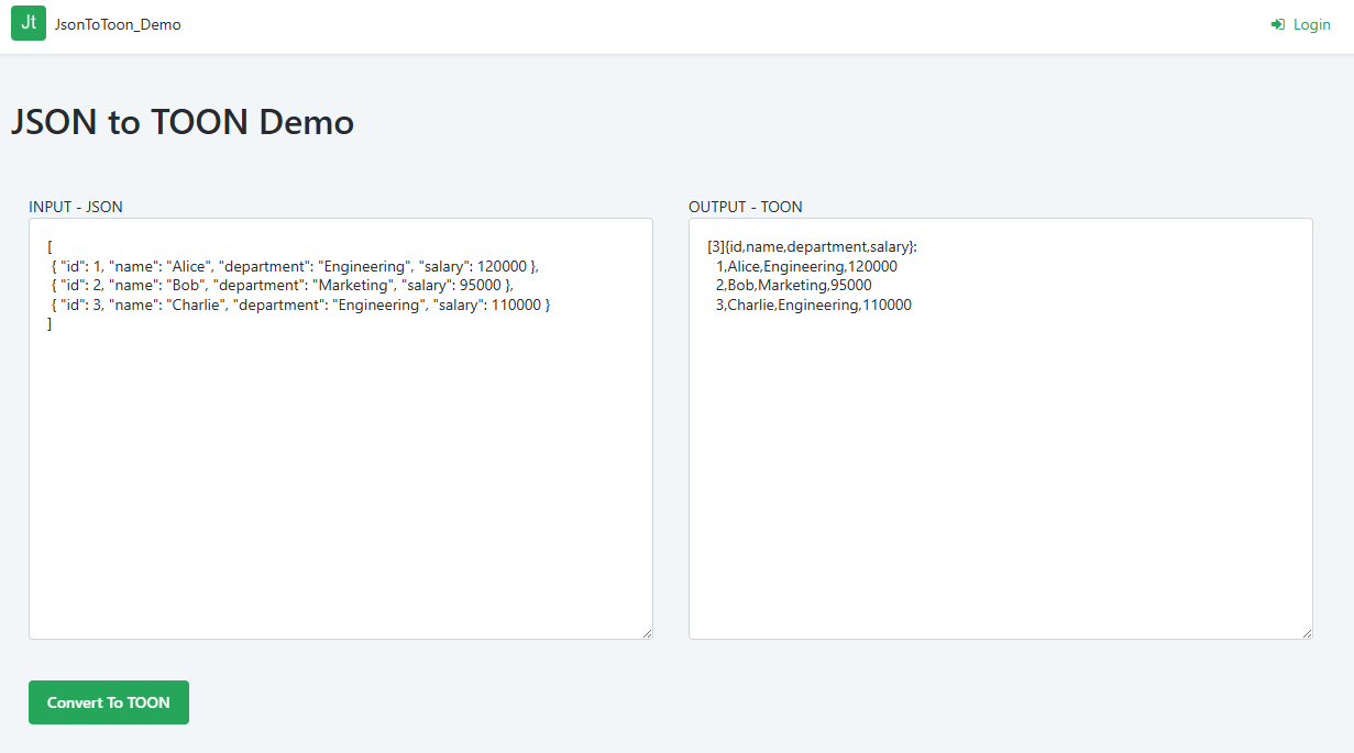 JsonToToon - Overview (O11) | OutSystems