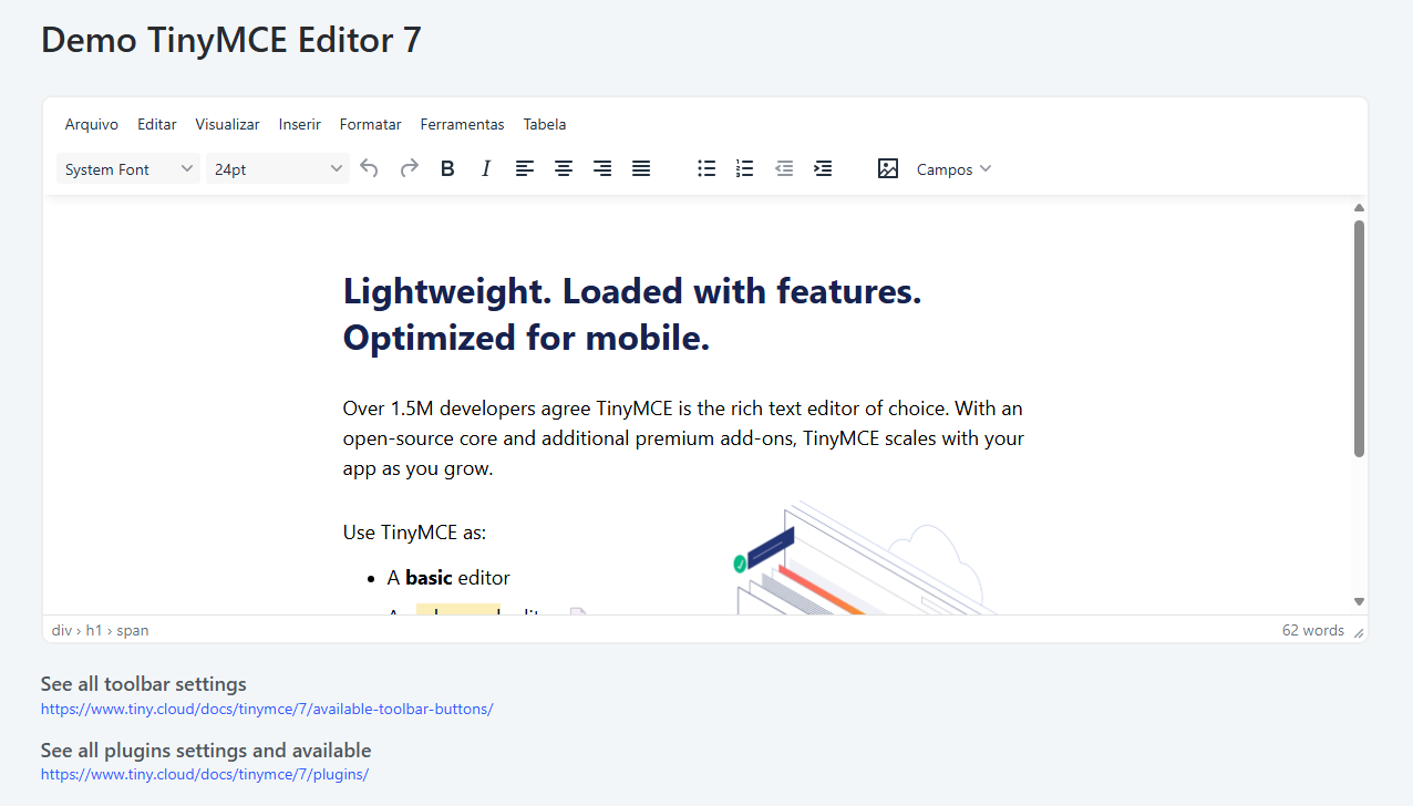 Tiny Rich Text Editor 7 - Overview (O11) | OutSystems